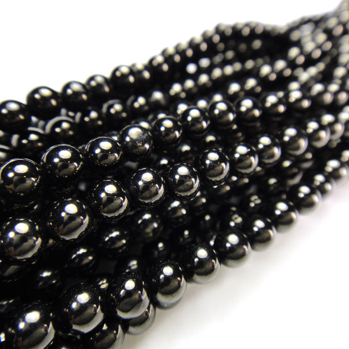 Jet 4mm Round Beads – Cheap Beads