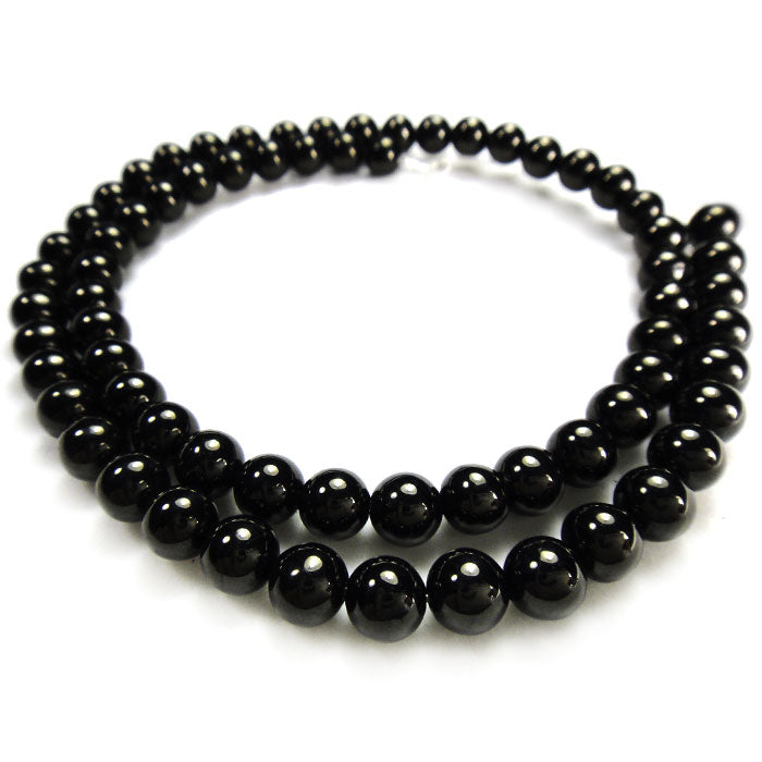 Jet 6mm Round Beads – Cheap Beads